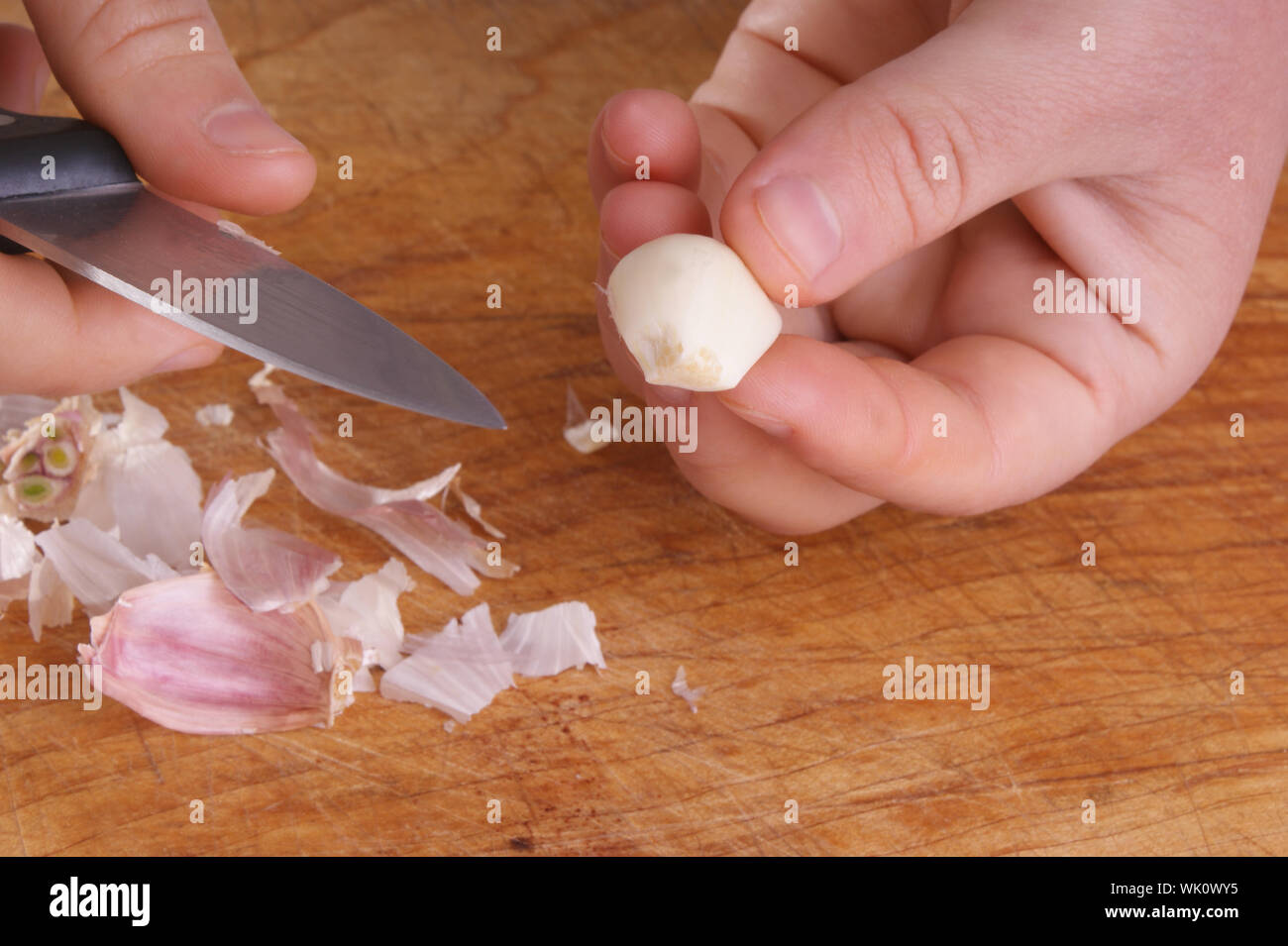 prepare vegetables to make a nice and healthy soup Stock Photo - Alamy