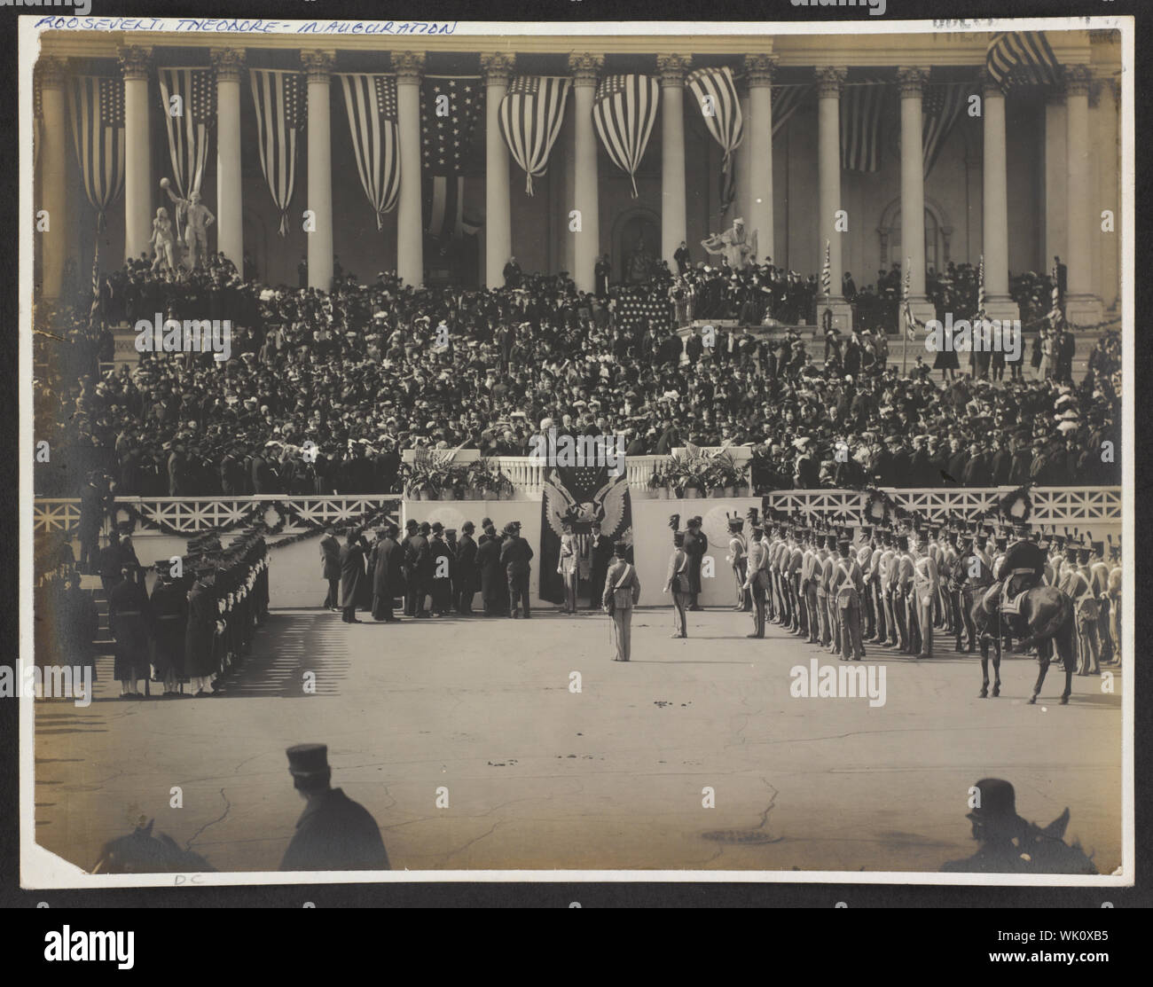 Inauguration of President Theodore Roosevelt at the U.S. Capitol Stock ...