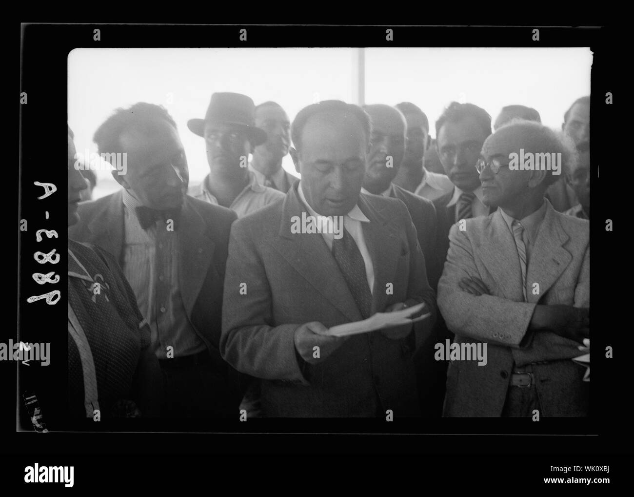 Inauguration of Tel-Aviv landing ground. Palestine Airways. Mr. Rokach ...