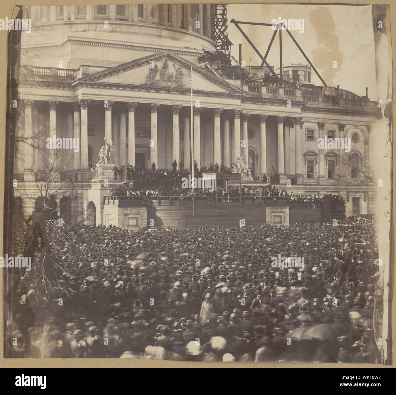 Inauguration of Mr. Lincoln, March 4, 1861; Photograph shows ...
