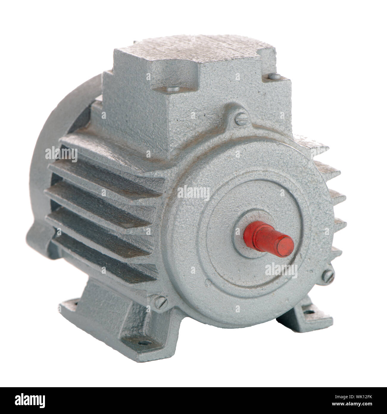 Electric motor on on white background Stock Photo - Alamy