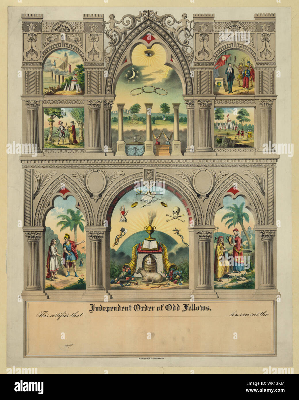 Independent order of odd fellows hi-res stock photography and images ...