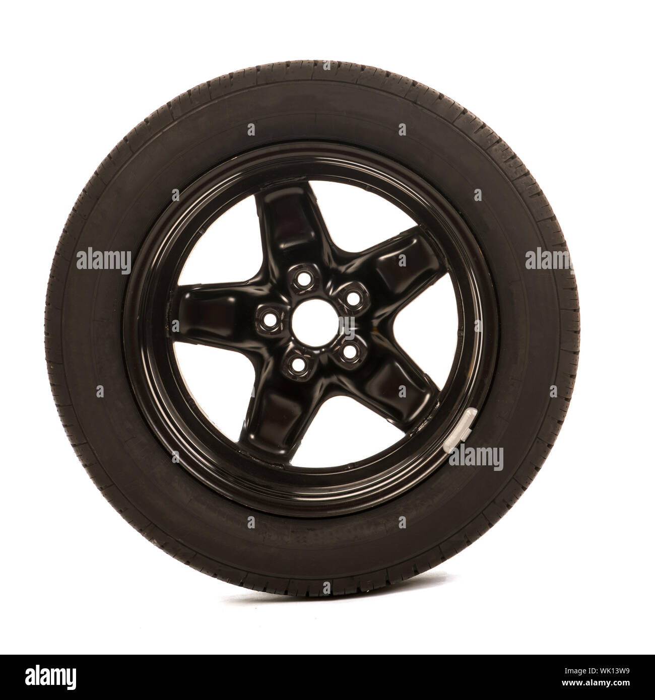 Car wheel isolated over white background Stock Photo - Alamy