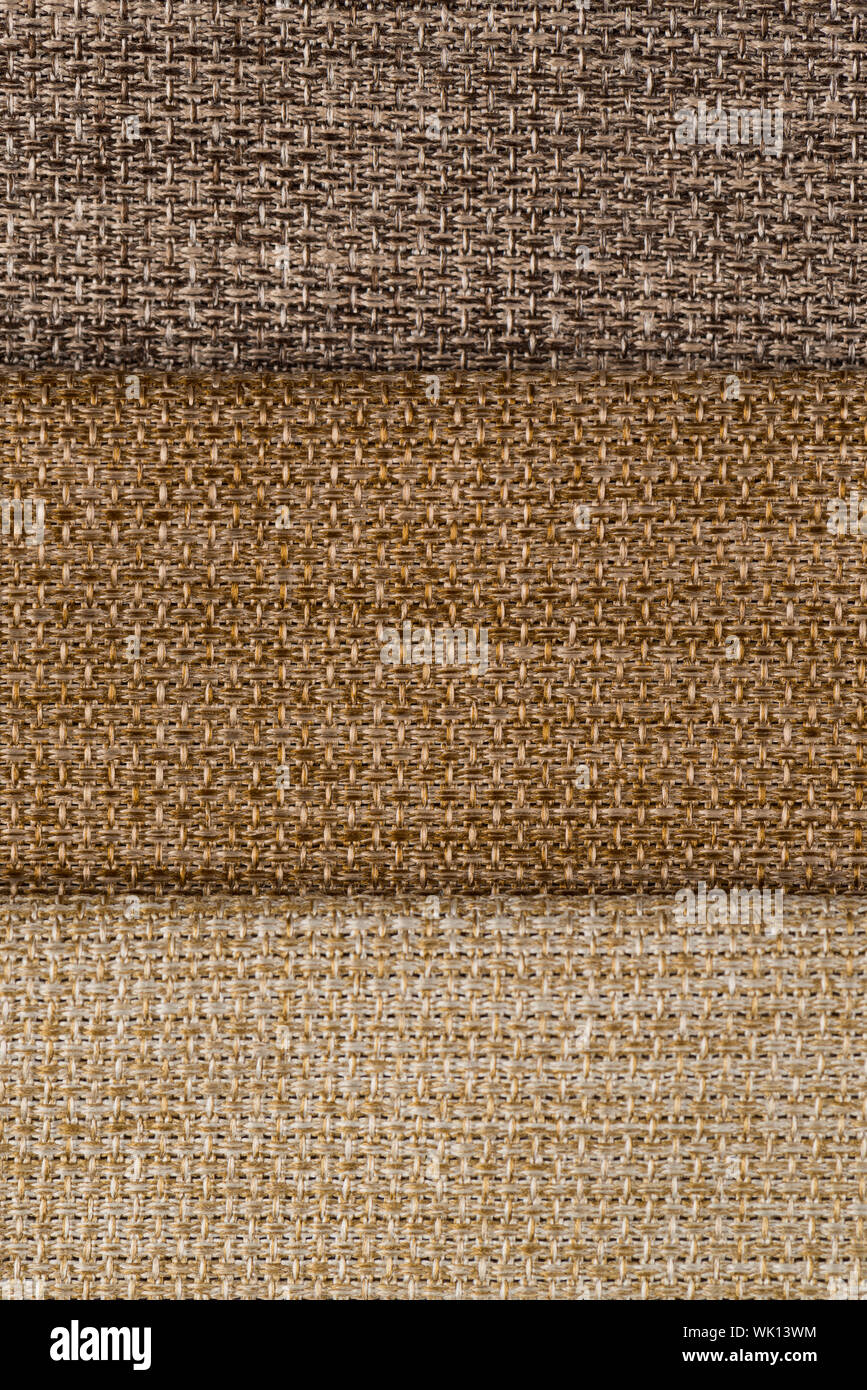 Closeup detail of brown fabric texture background Stock Photo - Alamy