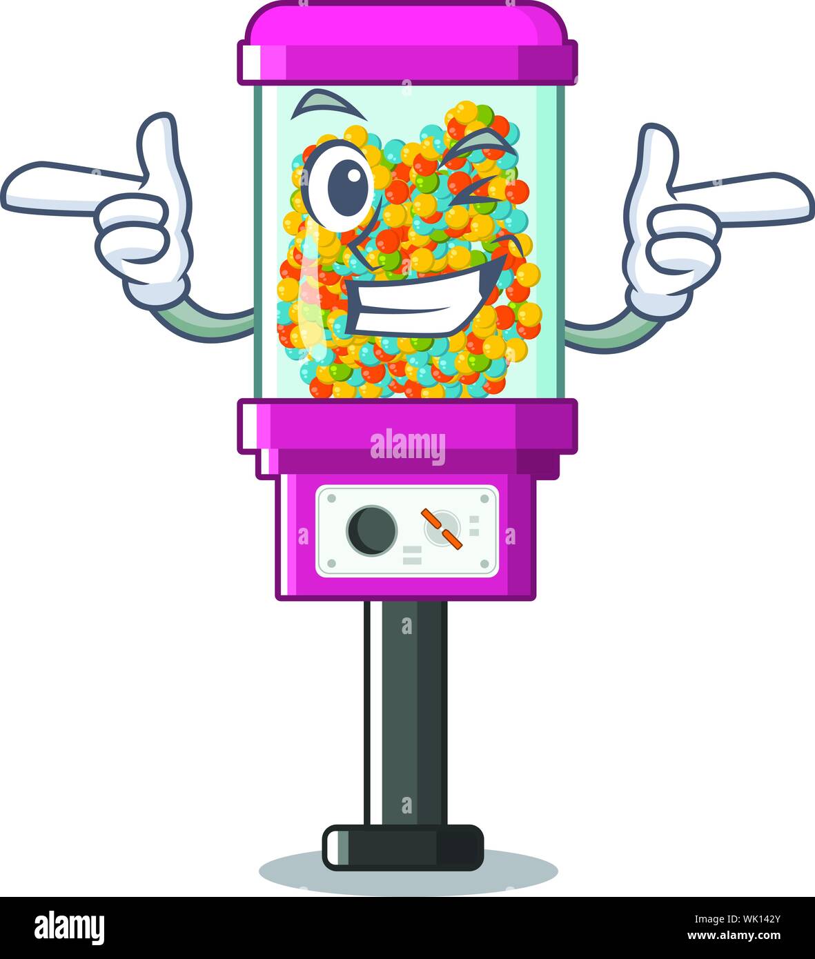 Wink candy vending machine in a cartoon Stock Vector Image & Art - Alamy