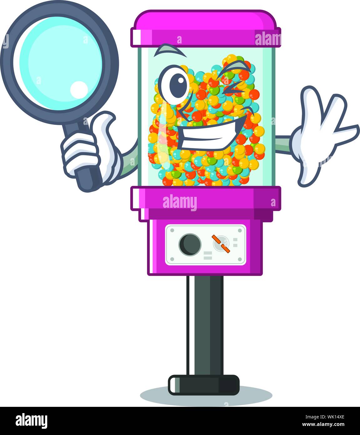Detective candy vending machine in a cartoon Stock Vector Image & Art ...