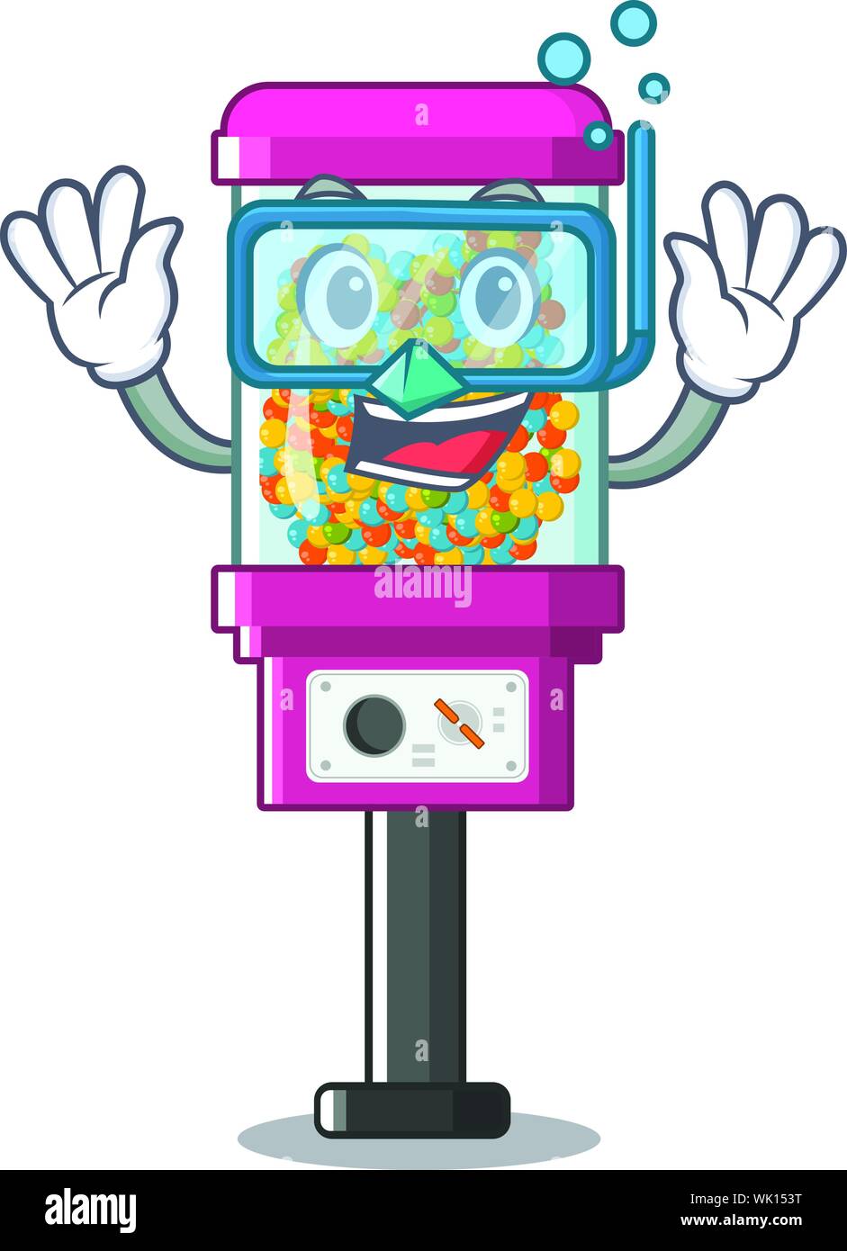 Diving candy vending machine in a cartoon Stock Vector Image & Art - Alamy