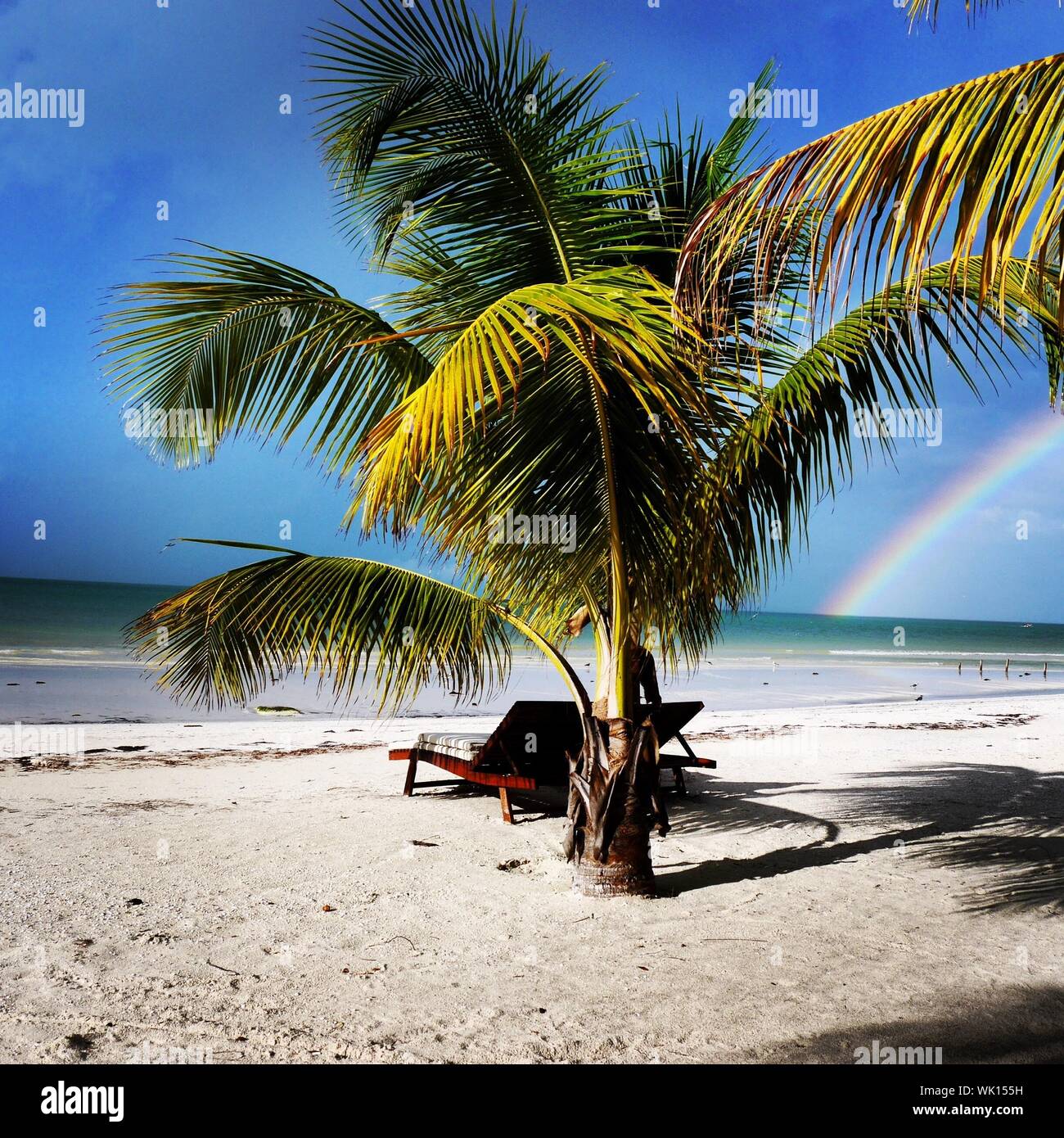 Rainbow beach chair hi-res stock photography and images - Alamy