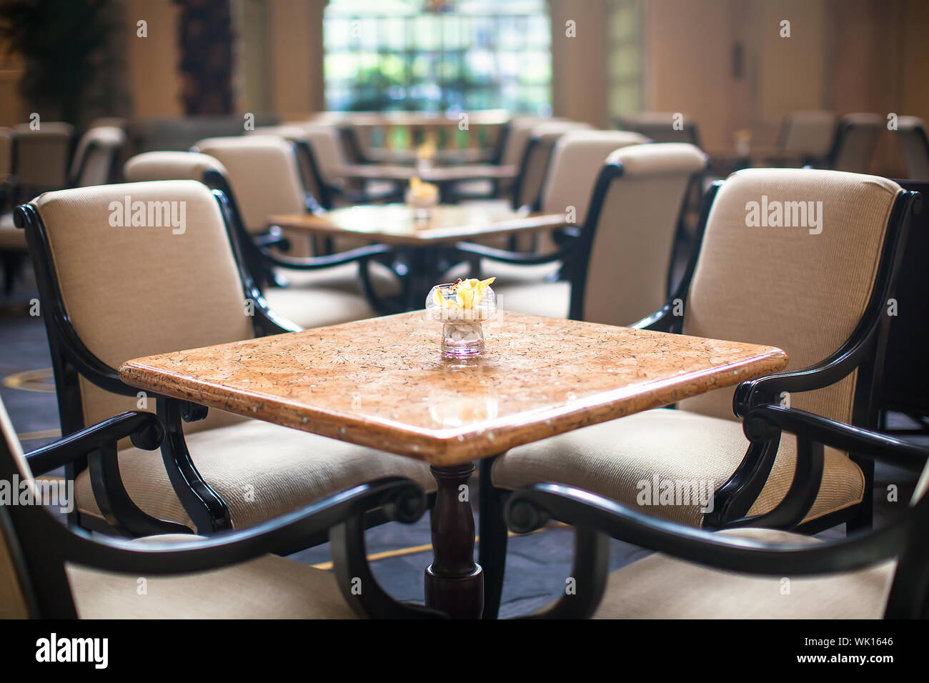 Indoor courtyard cafe hi-res stock photography and images - Alamy