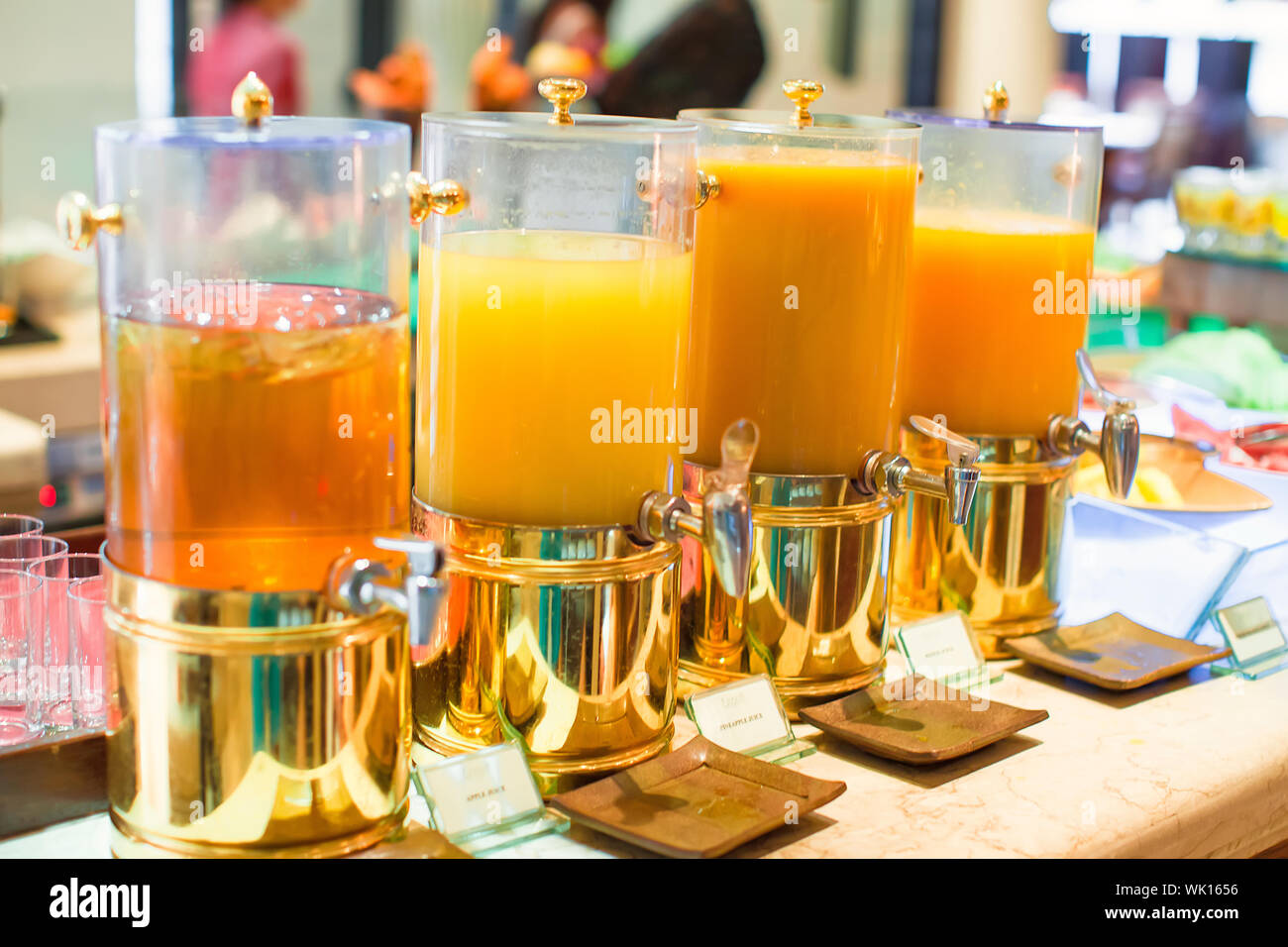 Orange banquette table hi-res stock photography and images - Alamy