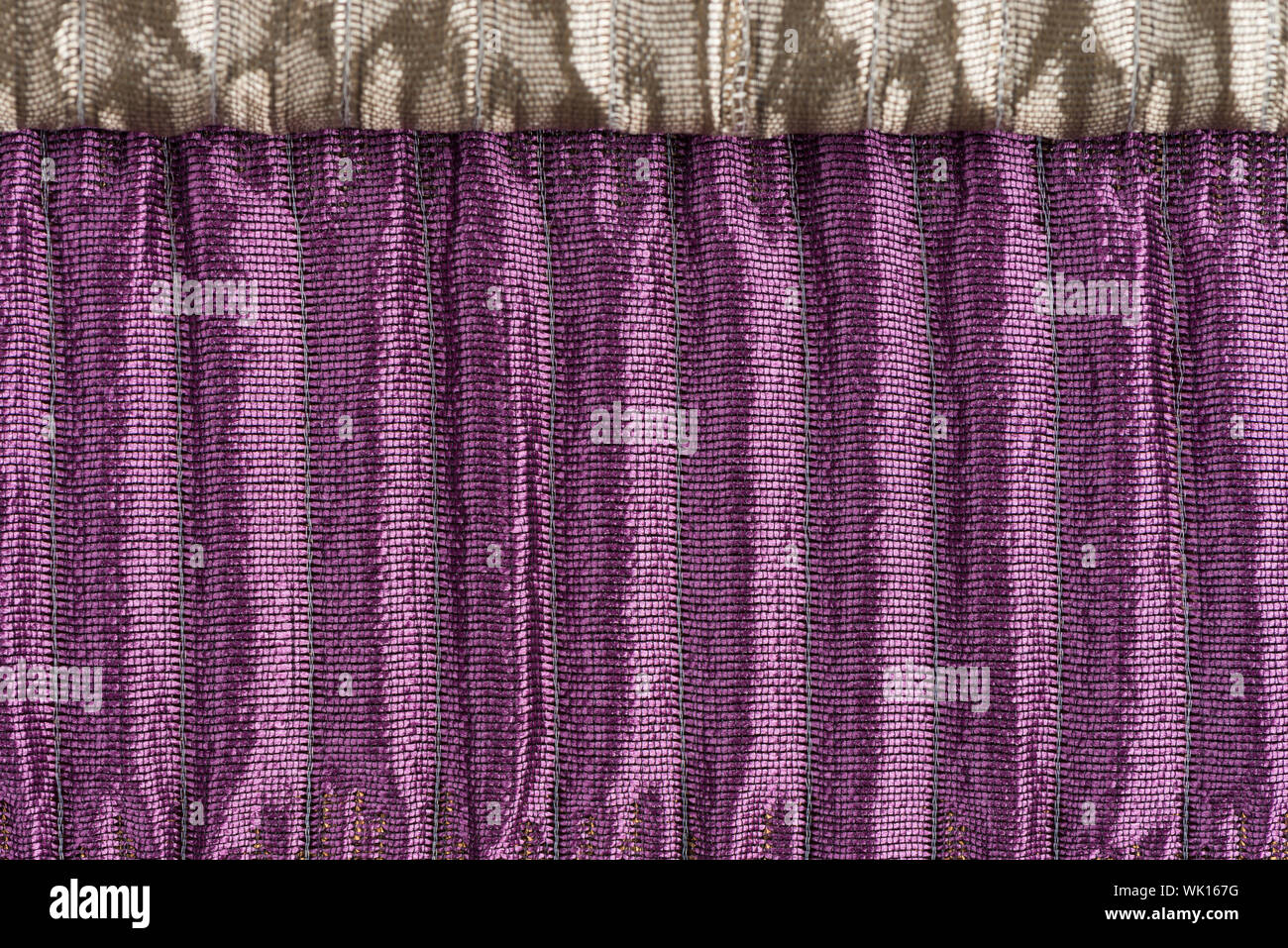 Closeup detail of purple fabric texture background Stock Photo - Alamy