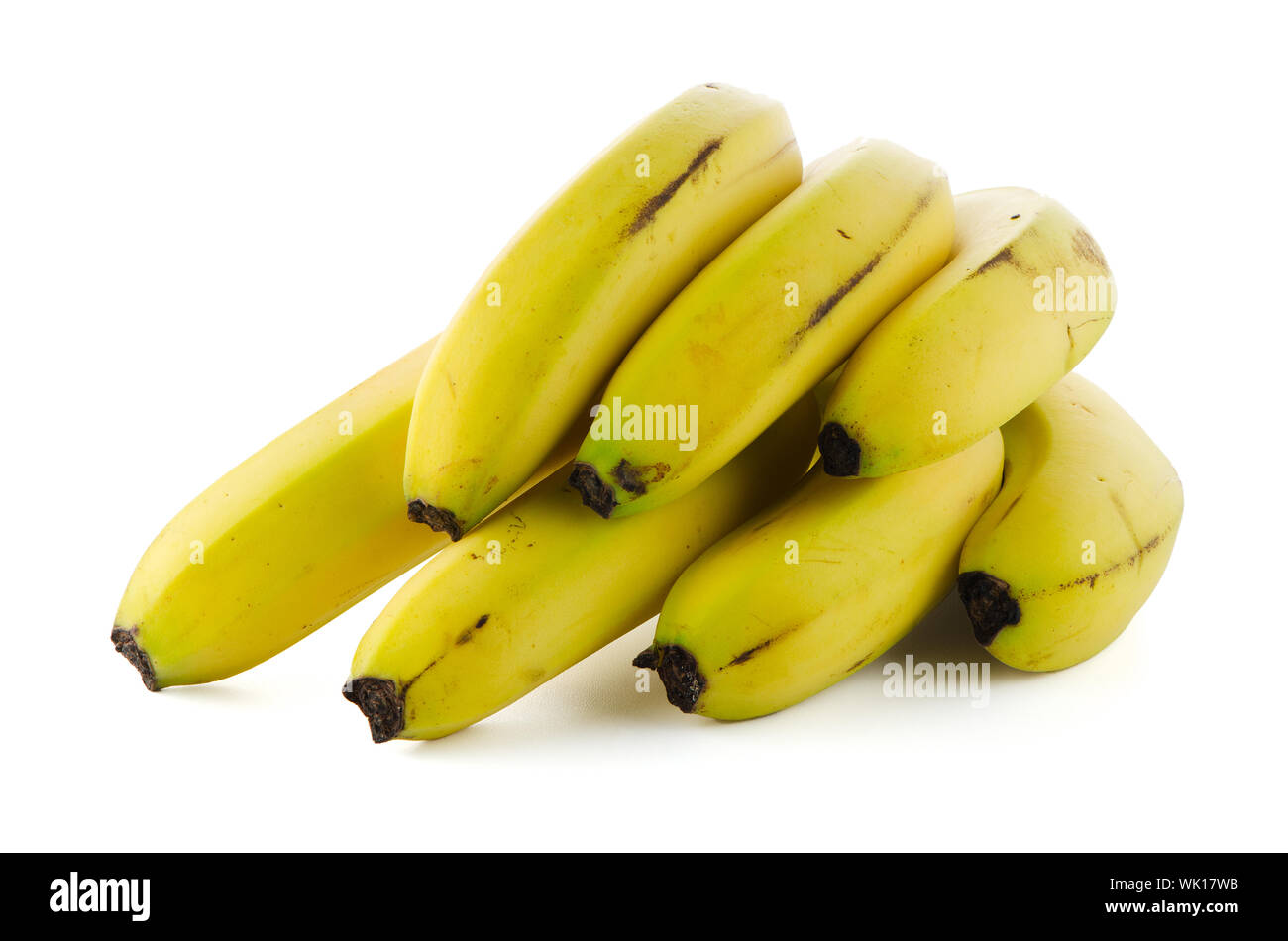 Bunch of bananas isolated on white background Stock Photo - Alamy