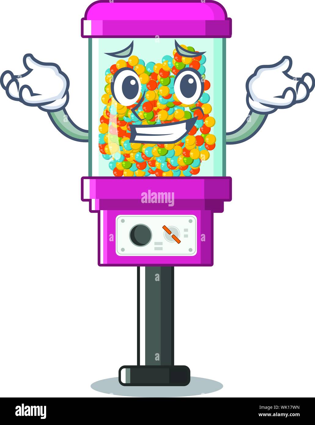 Grinning candy vending machine in a cartoon Stock Vector Image & Art ...