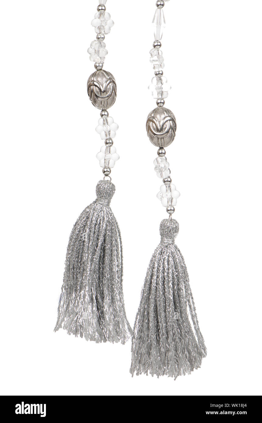 Beautiful tassel for decorated your curtain, isolated on white ...