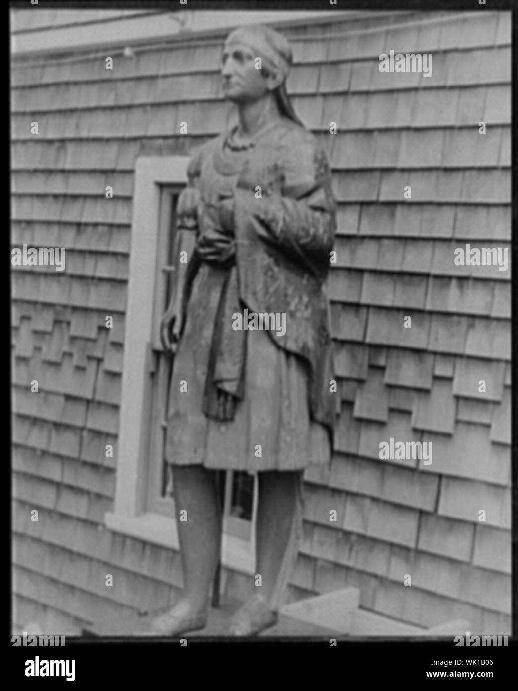 Indian statue in Provincetown, Cape Cod, Massachusetts Stock Photo - Alamy