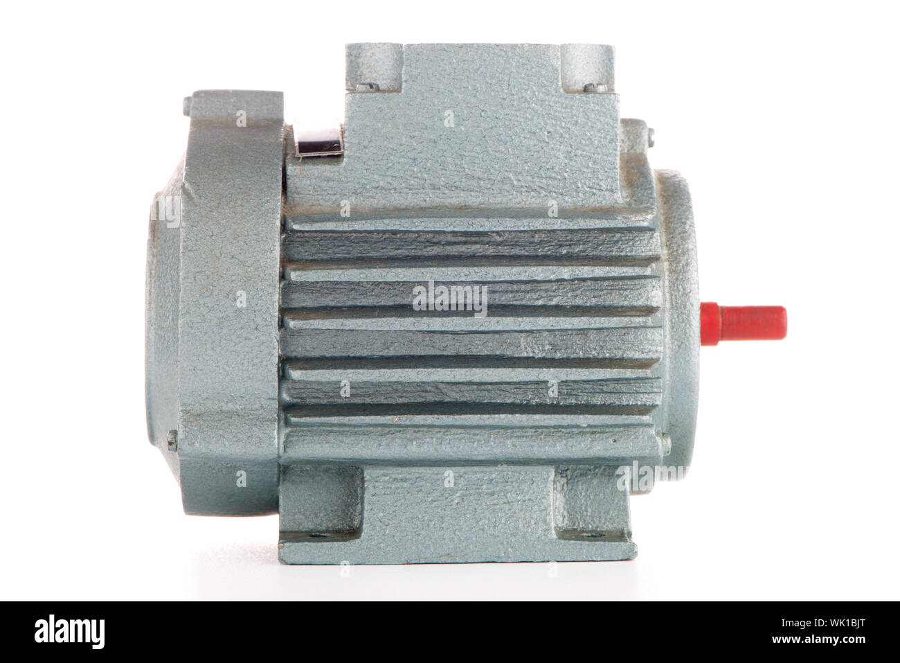 Electric motor on on white background Stock Photo - Alamy