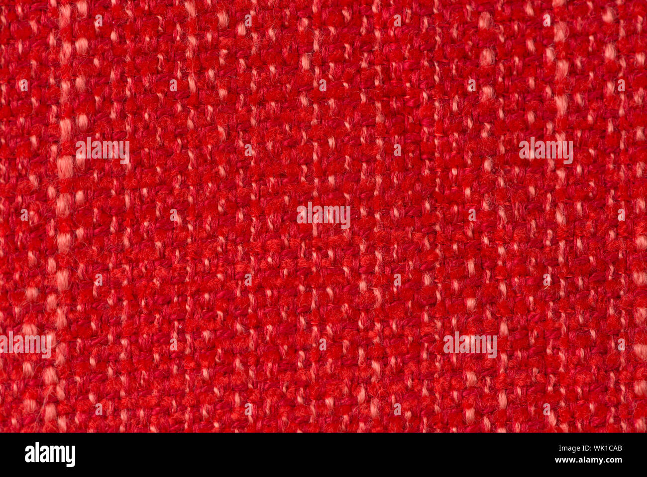 Closeup detail of red fabric texture background Stock Photo - Alamy