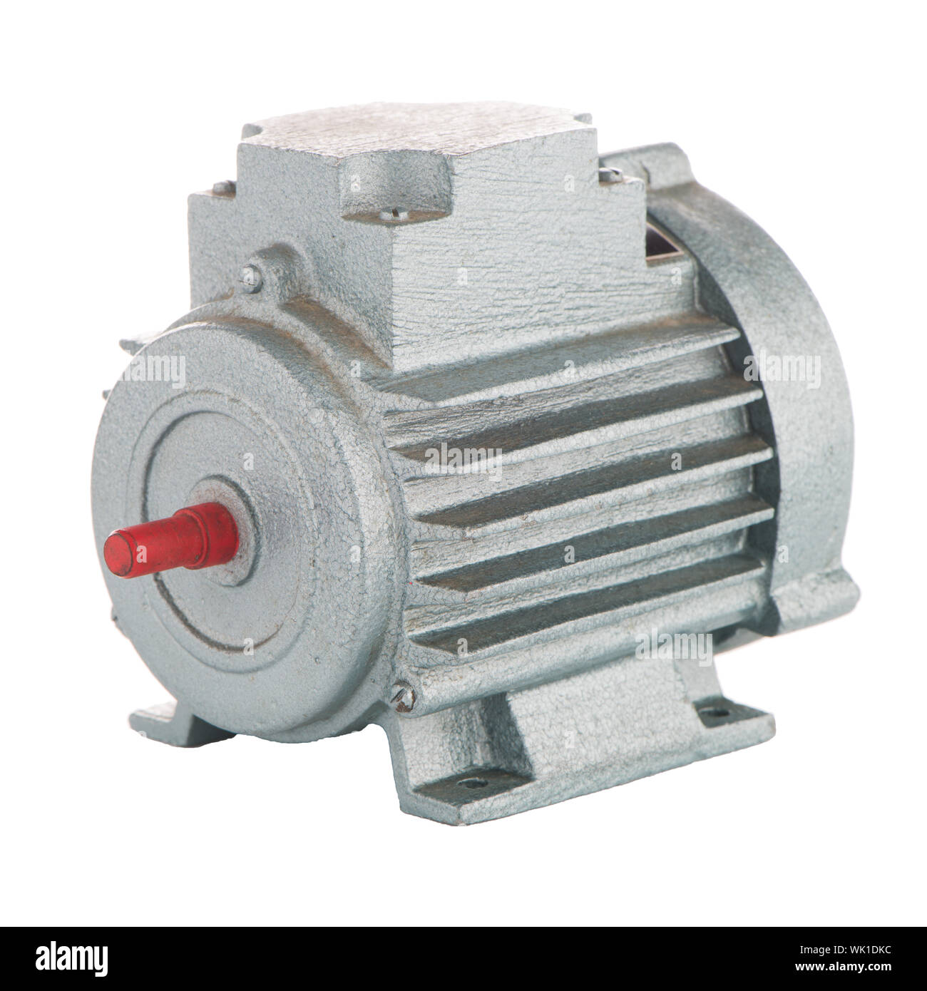 Electric motor on on white background Stock Photo - Alamy