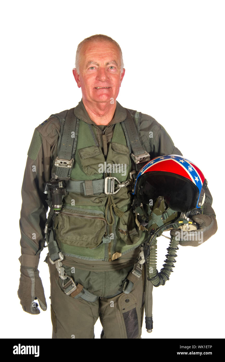 Crew American aircraft in full uniform isolated over white Stock Photo ...