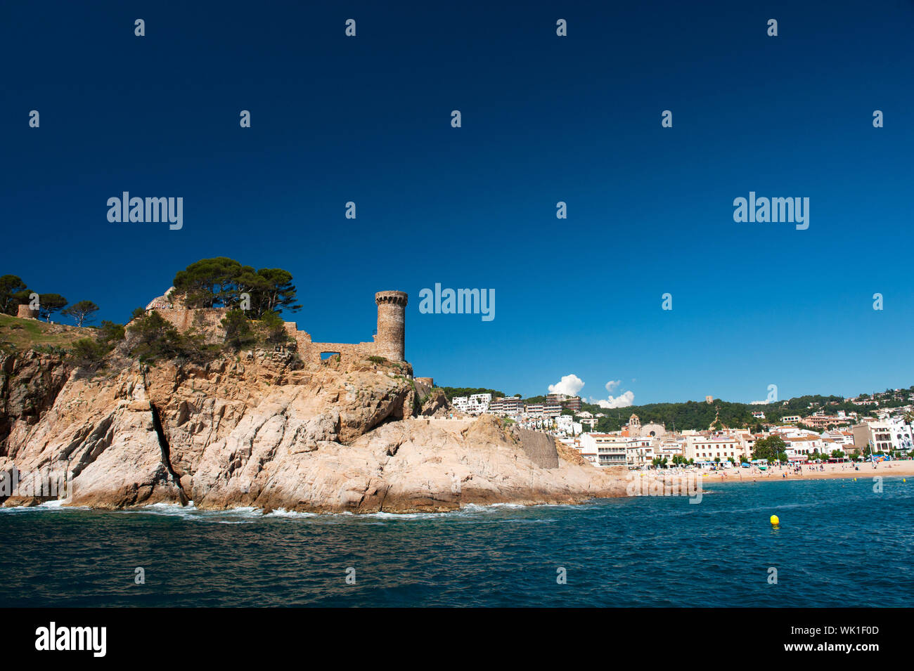 Old ruin of a castle at the Spanish coast Stock Photo - Alamy