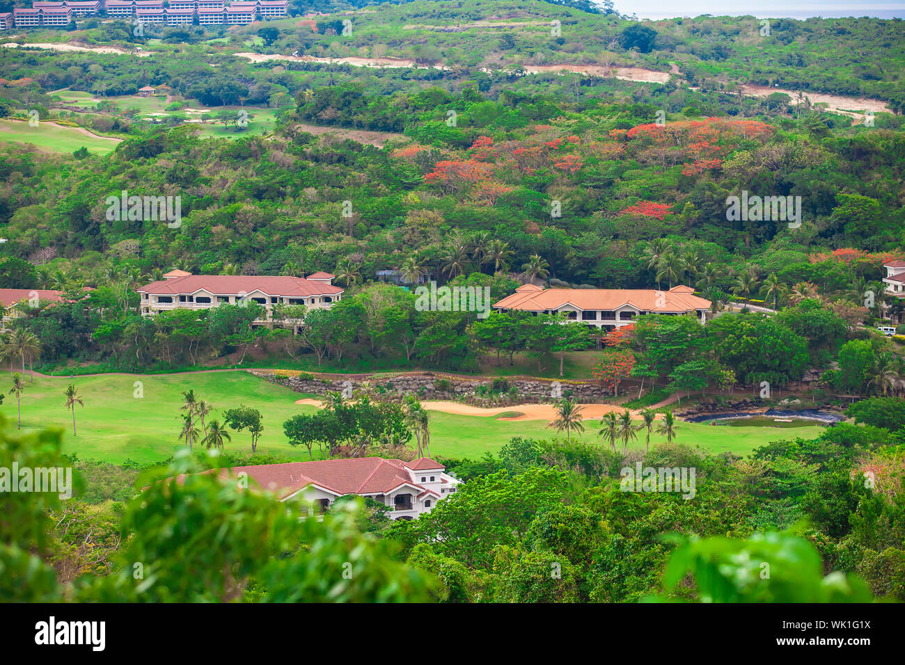 Philippine traditional village and hotel Stock Photo - Alamy