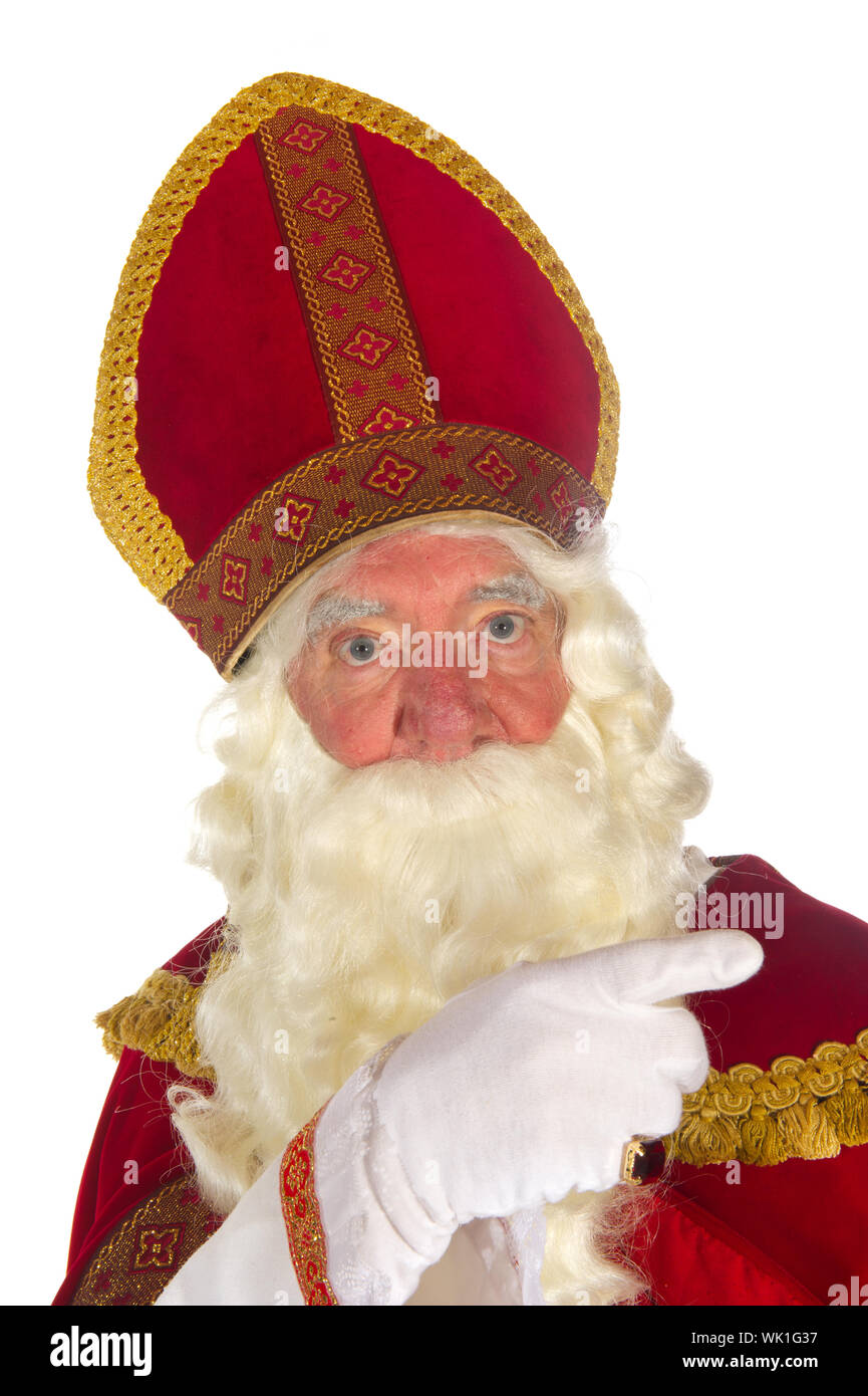 Dutch traditional Sinterklaas portrait in the studio Stock Photo - Alamy