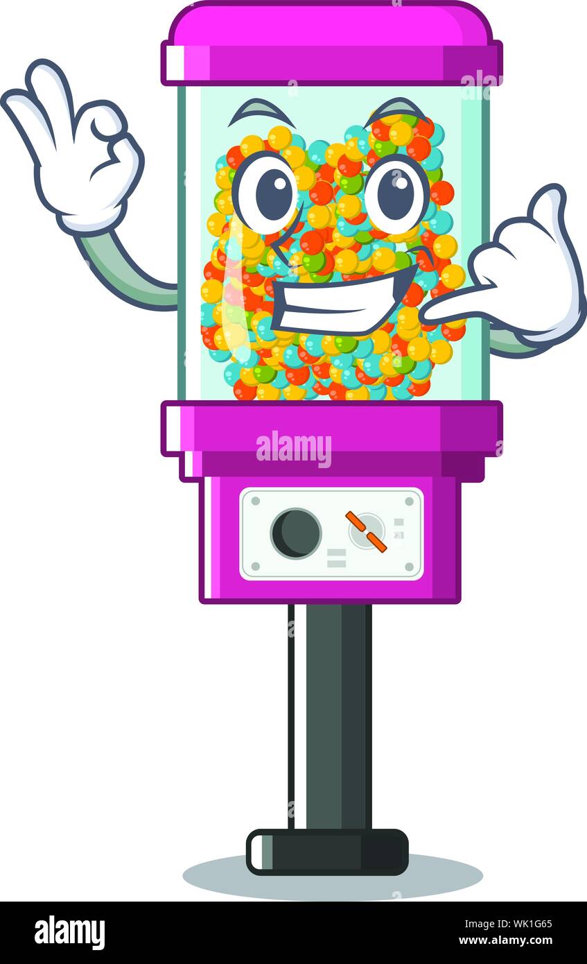 Call me candy vending machine on the cartoon Stock Vector Image & Art ...