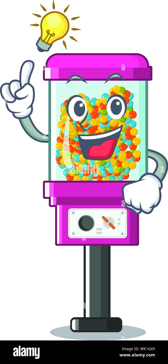 Have an idea candy vending machine on the cartoon Stock Vector Image ...