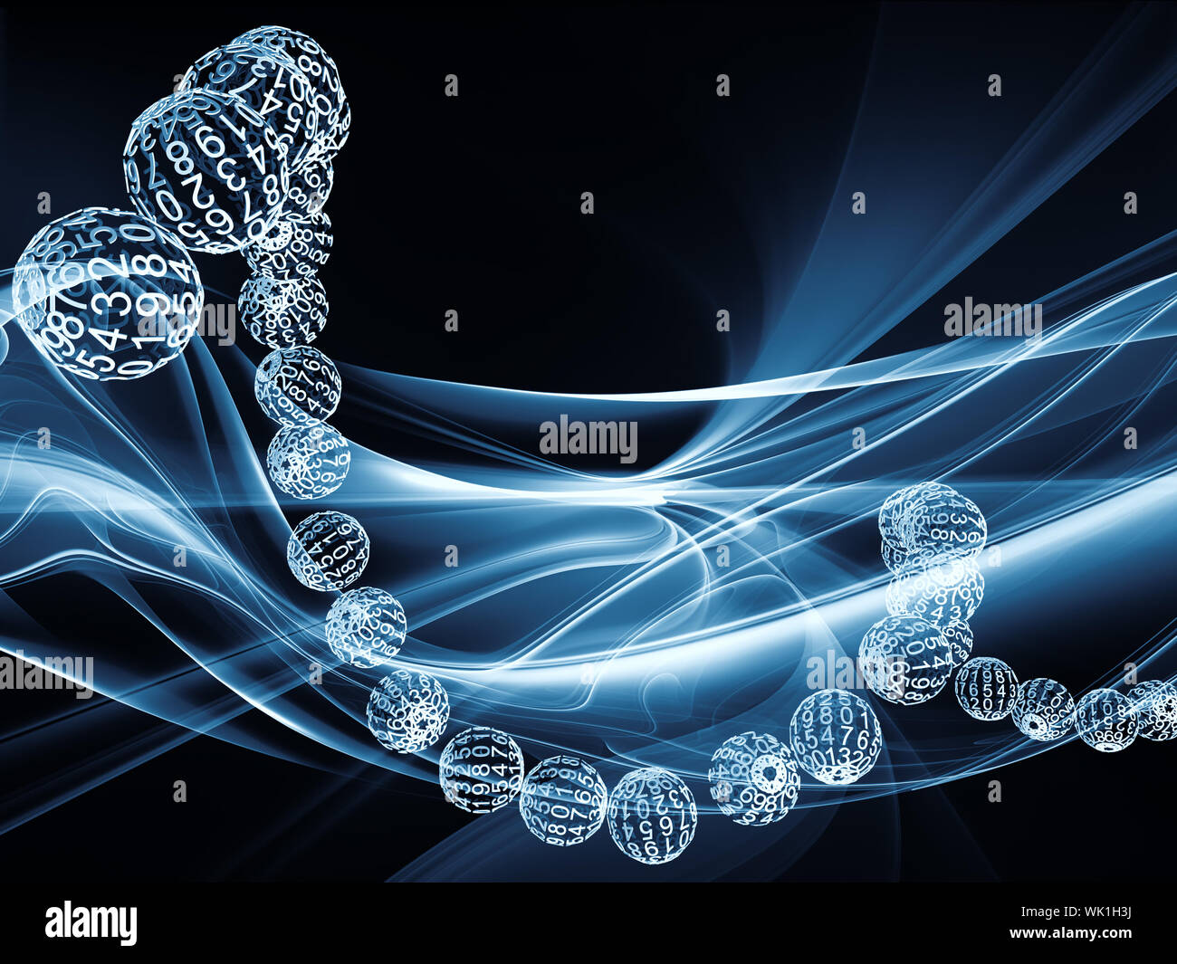 Fractal Realms series. Backdrop of fractal elements, grids and symbols ...