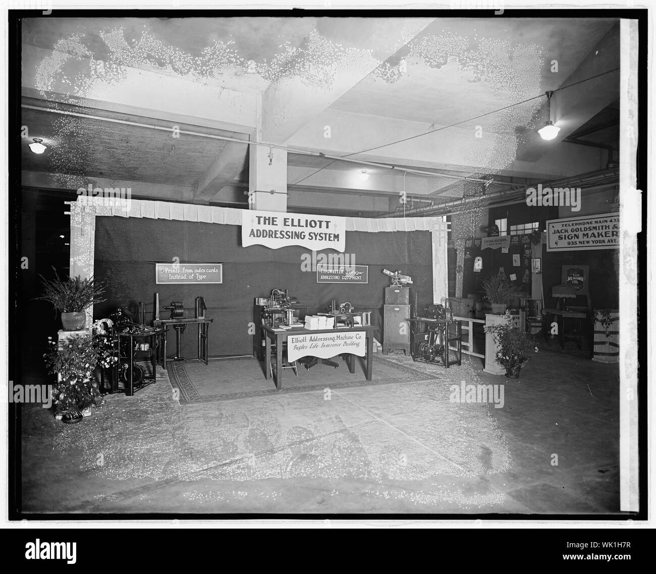 Industrial exposition 1926, The Elliott Addressing System Stock Photo ...