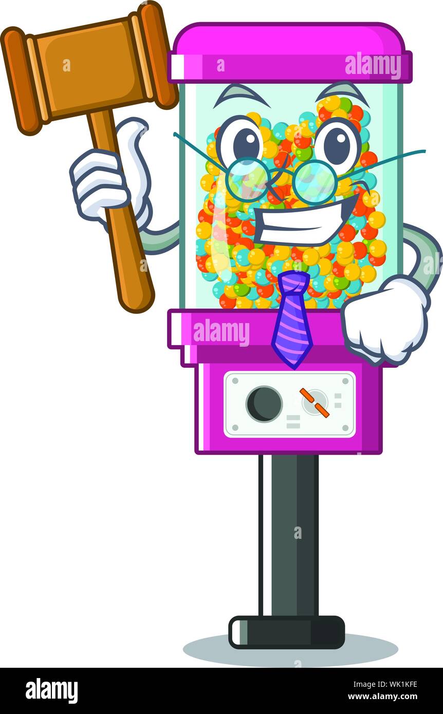 Judge candy vending machine on the cartoon Stock Vector Image & Art - Alamy