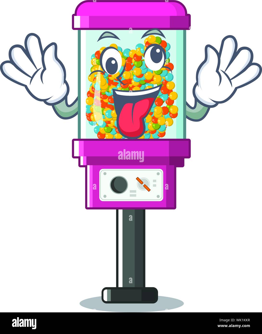 Crazy candy vending machine on the cartoon Stock Vector Image & Art - Alamy