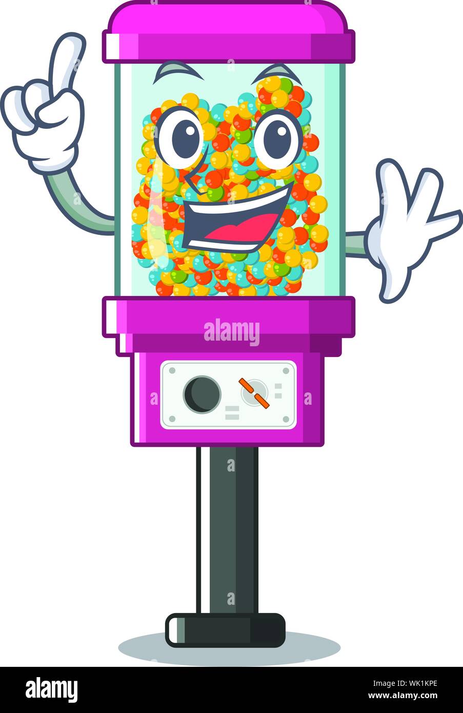 Finger candy vending machine on the cartoon Stock Vector Image & Art ...