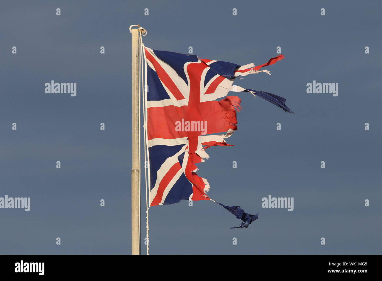 Flag of europe and torn union jack hi-res stock photography and images ...