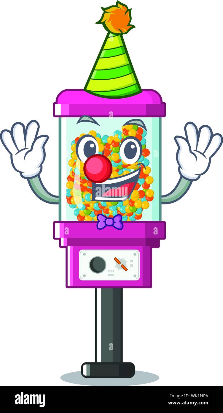 Clown candy vending machine on the cartoon Stock Vector Image & Art - Alamy
