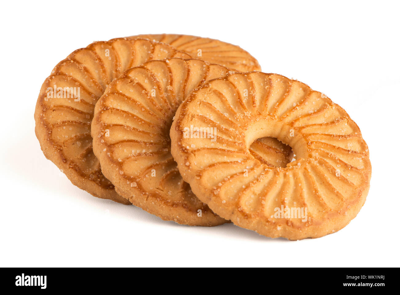 rings biscuits pile isolated on a white background Stock Photo - Alamy