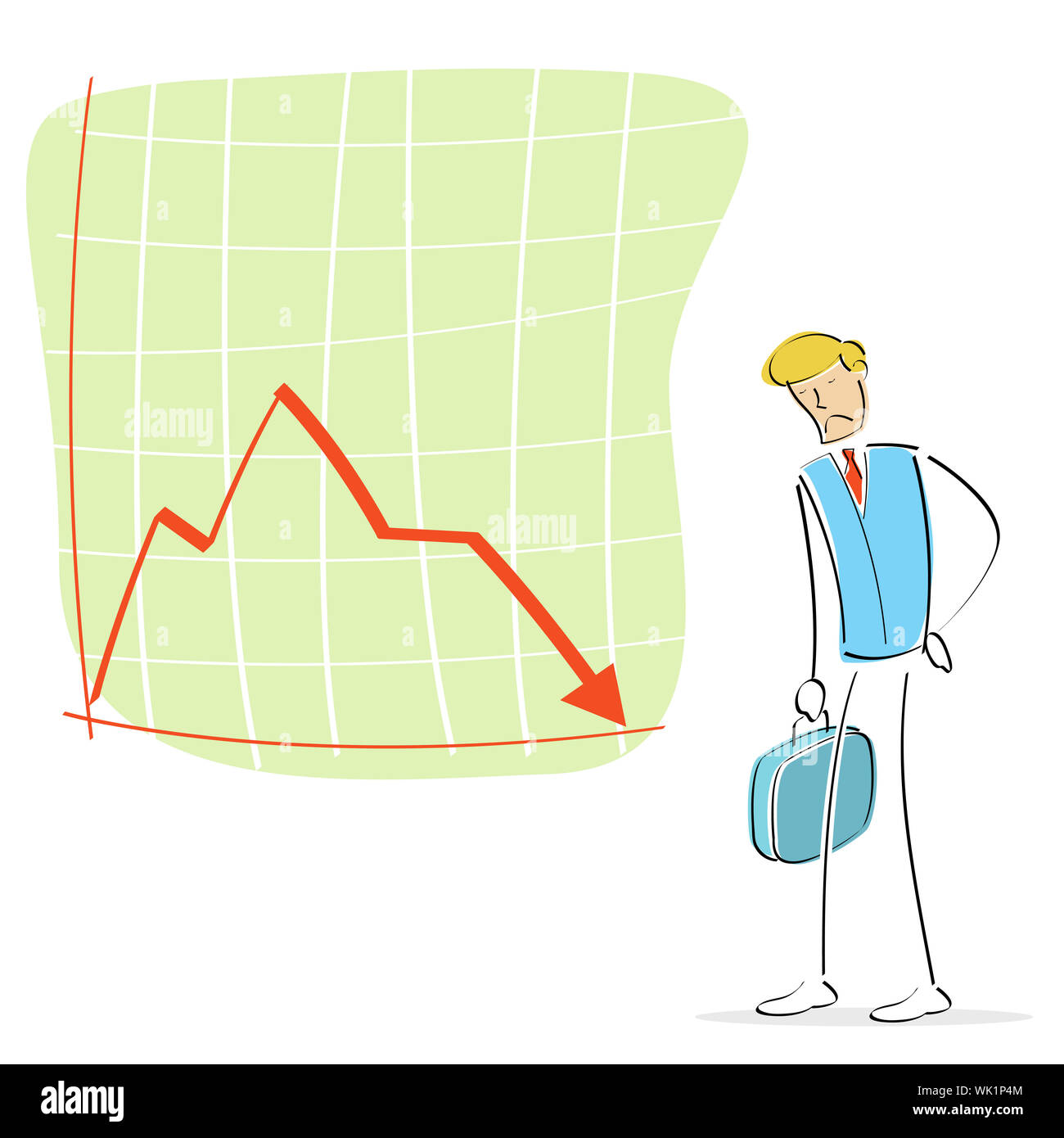 Declining stock chart Cut Out Stock Images & Pictures - Alamy