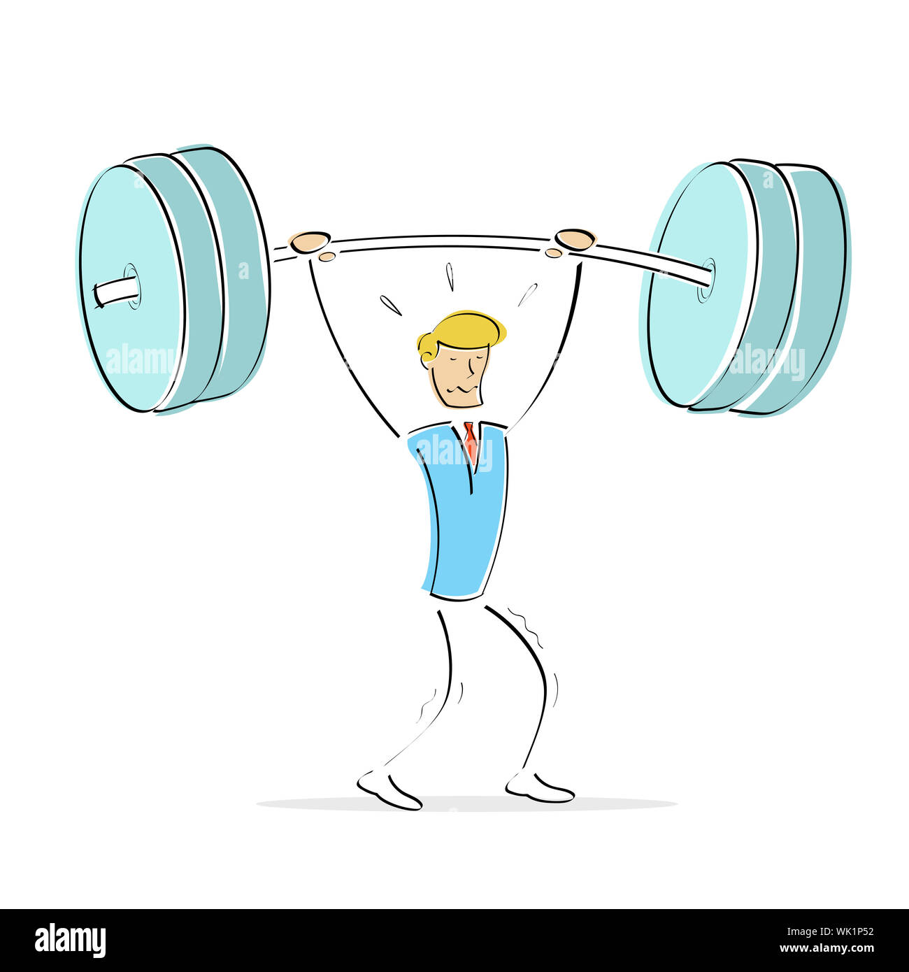 Scrawny Kid Lifting Weights