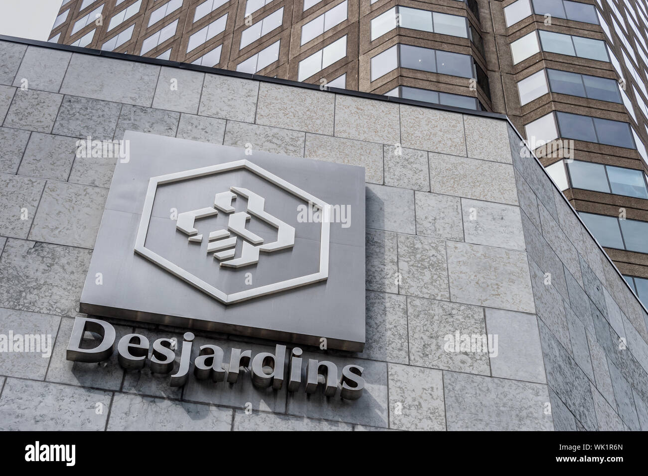 Montreal, CA - 3 September 2019: Logo of the Mouvement des Caisses ...