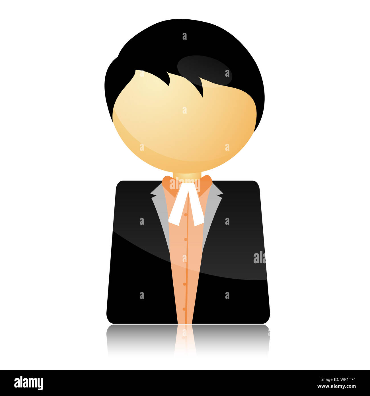 illustration of icon of advocate on isolated white background Stock ...