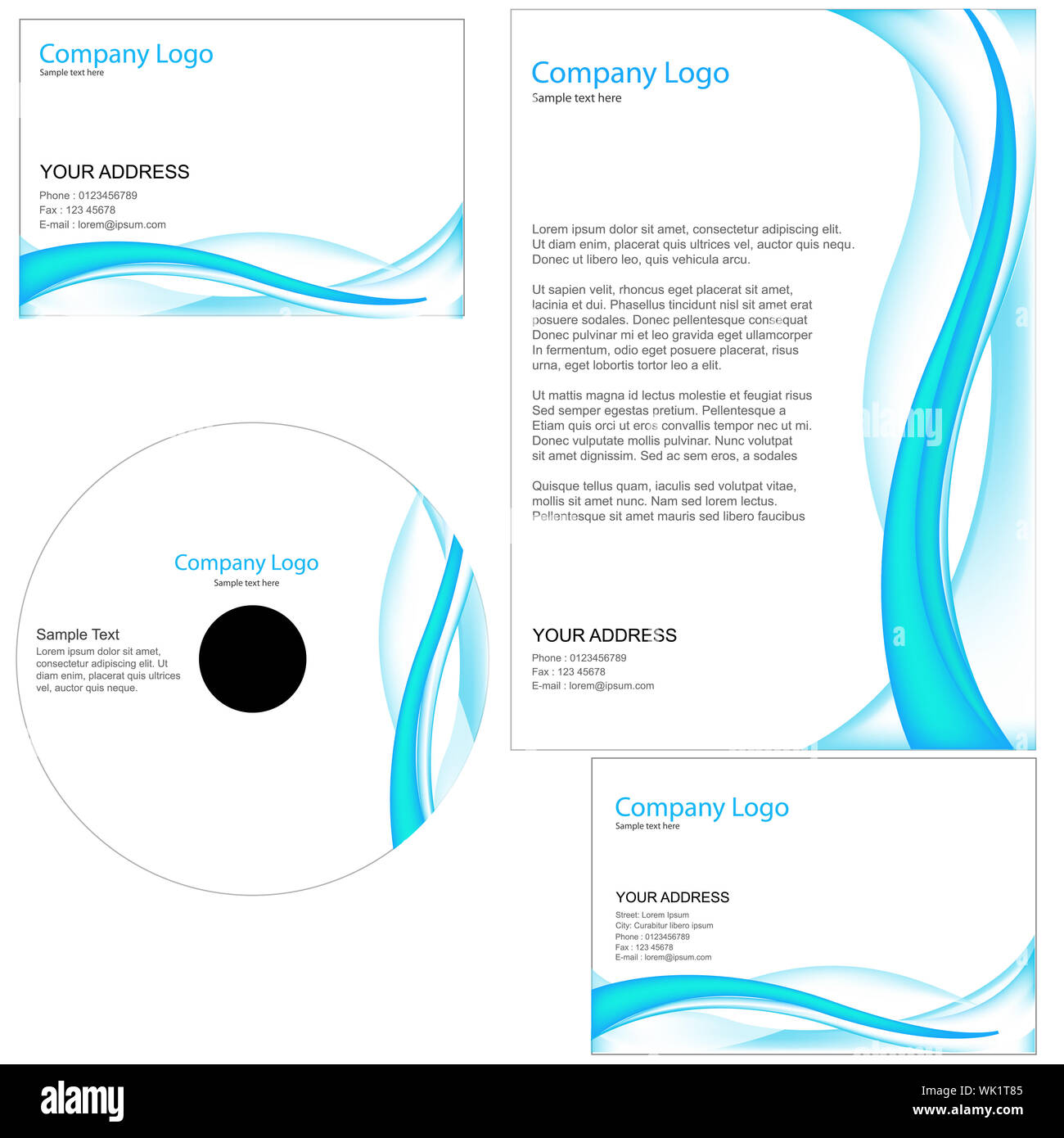 Gradient business card Cut Out Stock Images & Pictures - Alamy