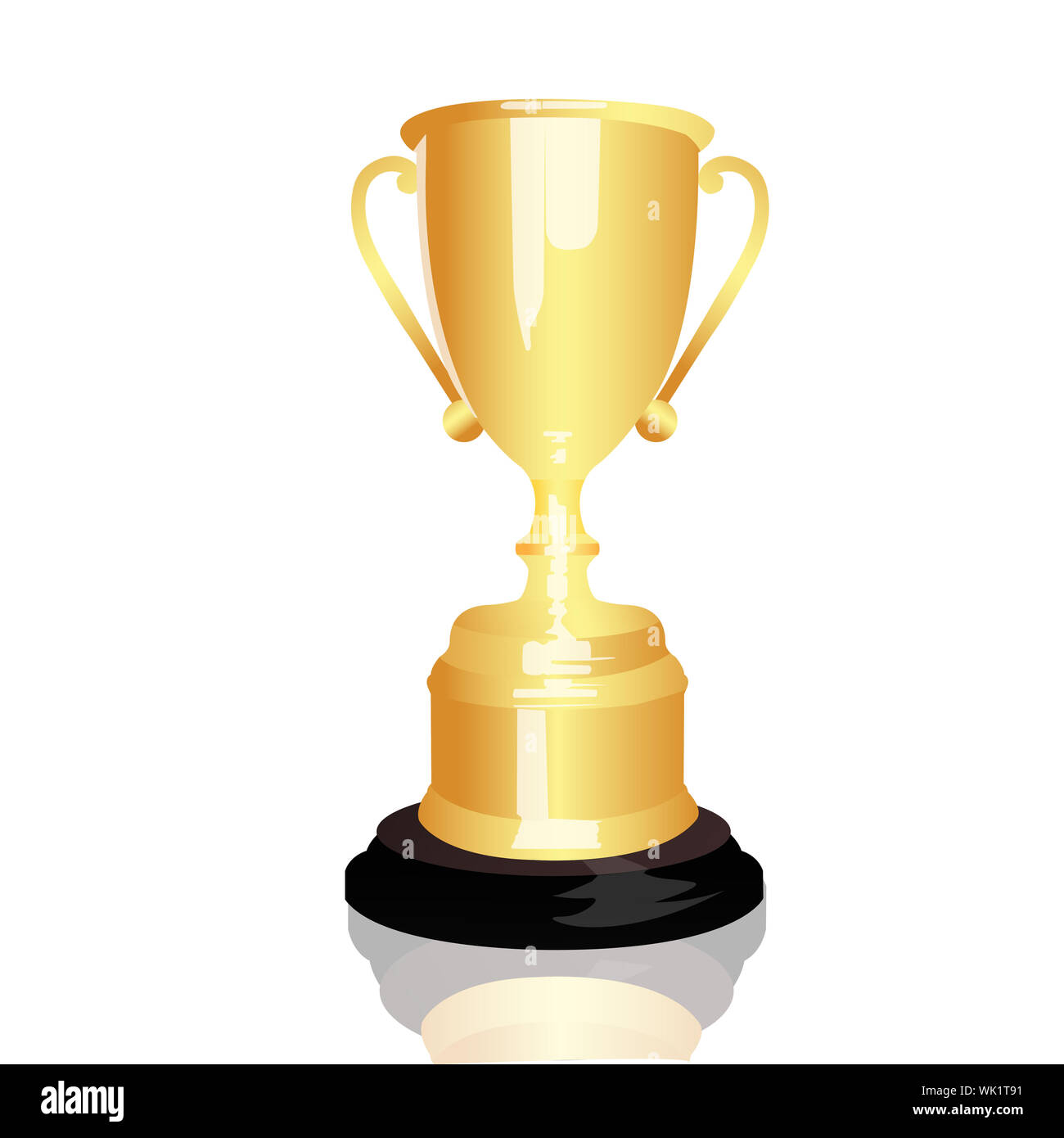 illustration of vector trophy on isolated background Stock Photo - Alamy
