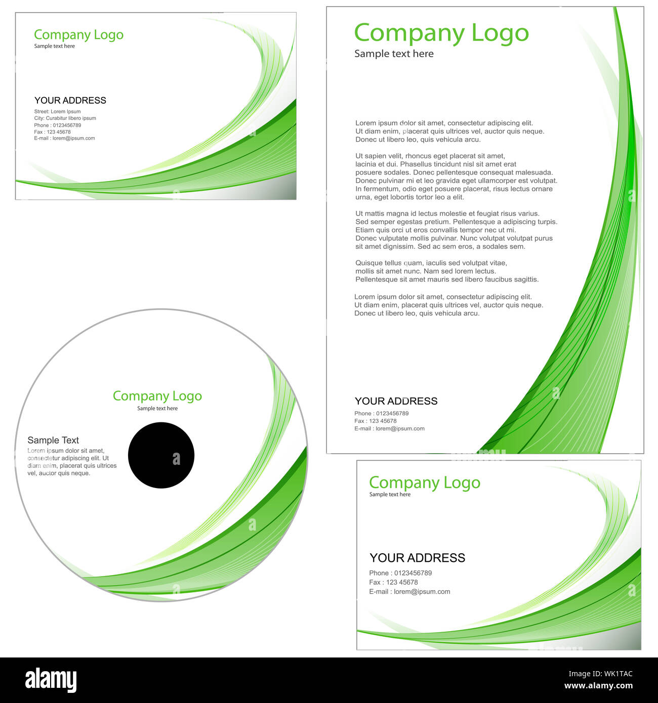 Gradient business card Cut Out Stock Images & Pictures - Alamy