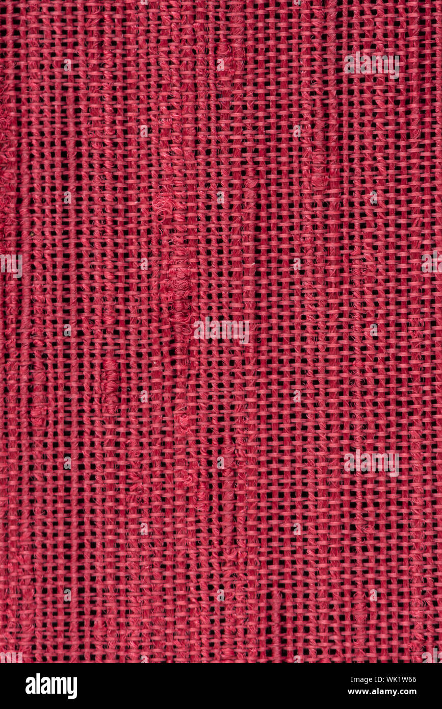 Closeup detail of red woven texture background Stock Photo - Alamy