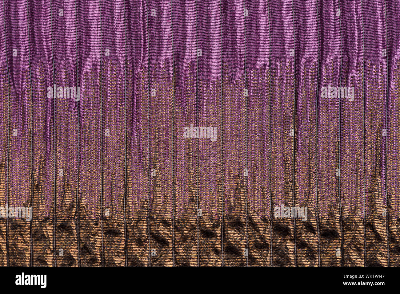 Striped creased violet cloth material fragment Stock Photo - Alamy