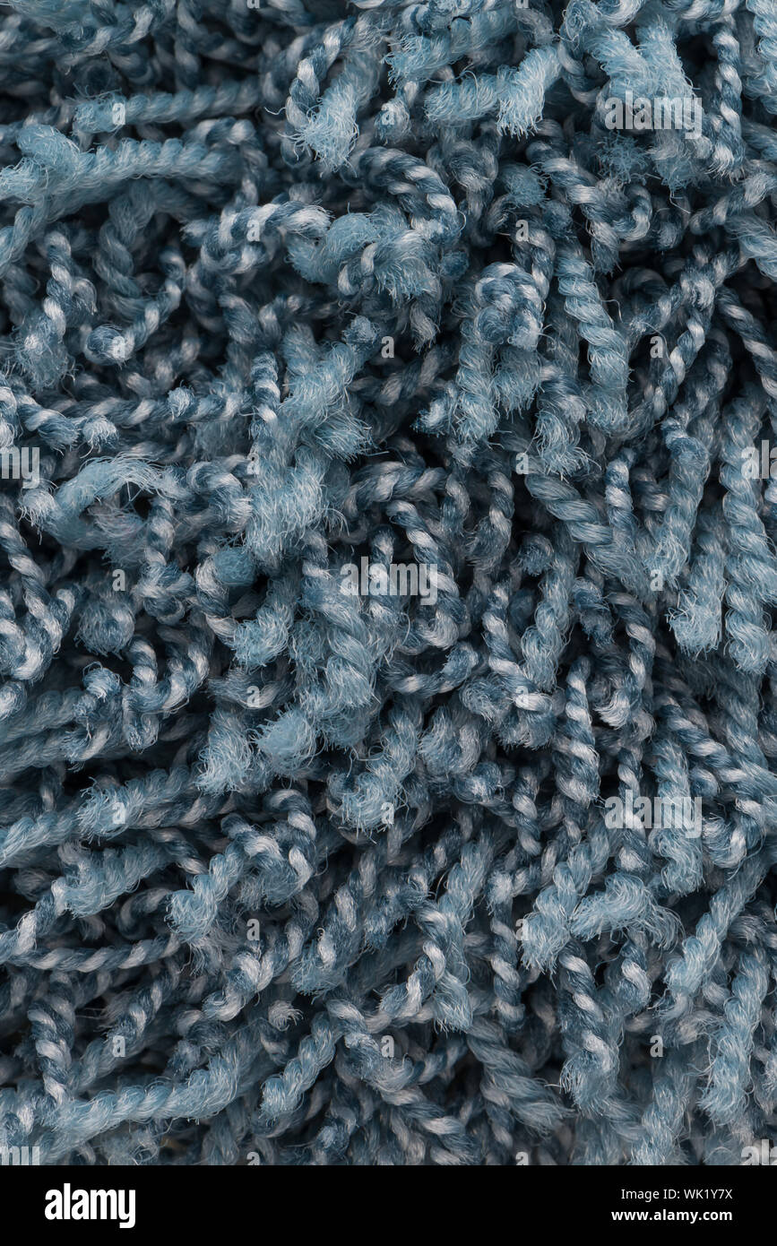 Closeup detail of blue carpet texture background Stock Photo - Alamy