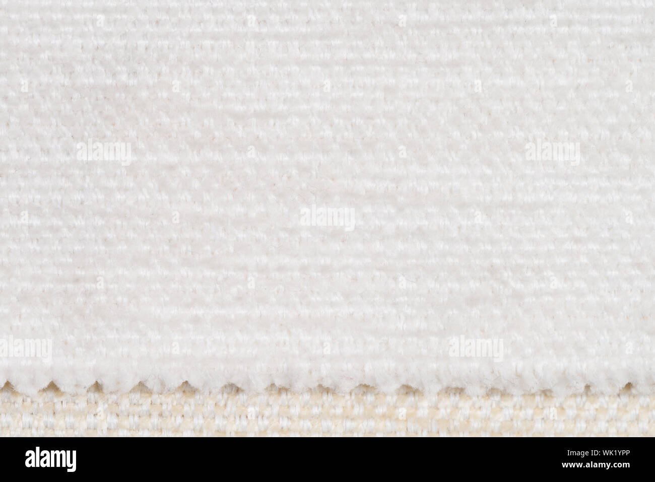 Closeup detail of white fabric texture background Stock Photo - Alamy