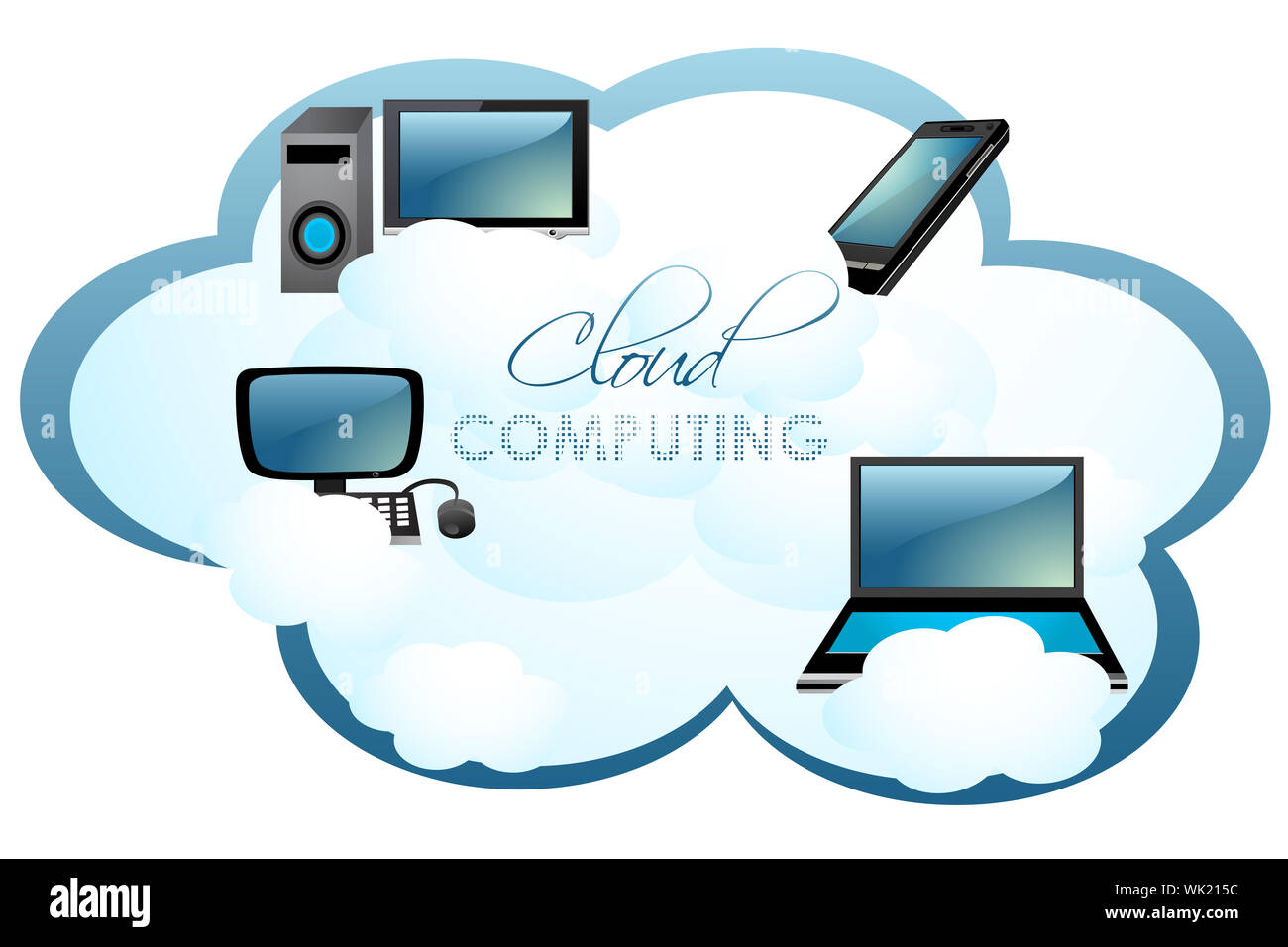 Editable cloud Cut Out Stock Images & Pictures - Alamy