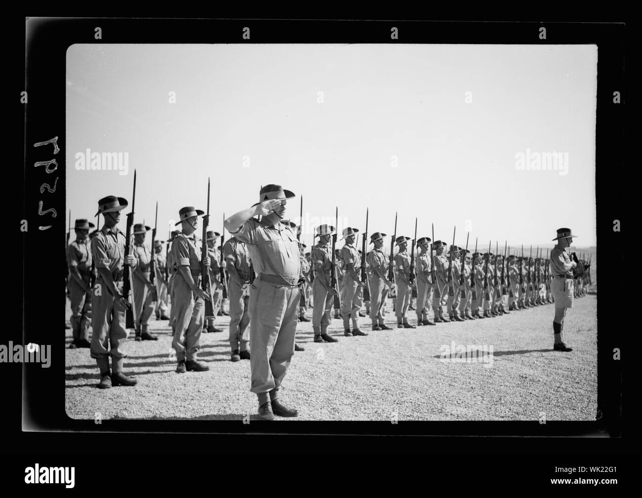 Inspection of Australian Guard of Honour at Government House by the ...