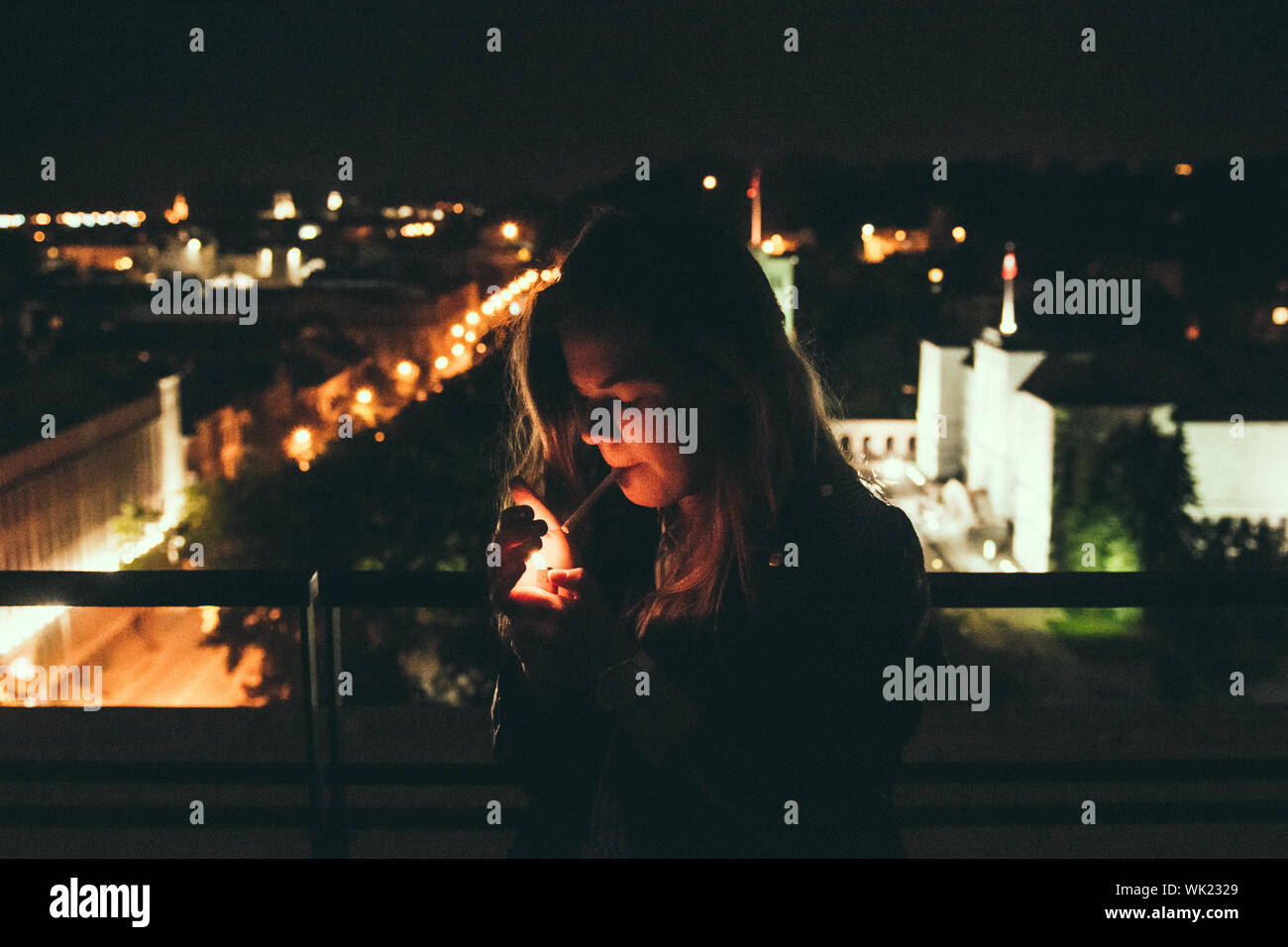 Smoking Woman On Balcony High Resolution Stock Photography and Images ...